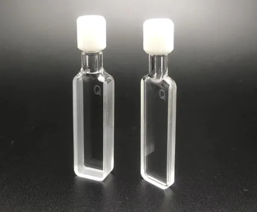 quartz rectangular cuvette with screw cap - Future Technology